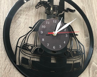 Mustang Clock - Etsy