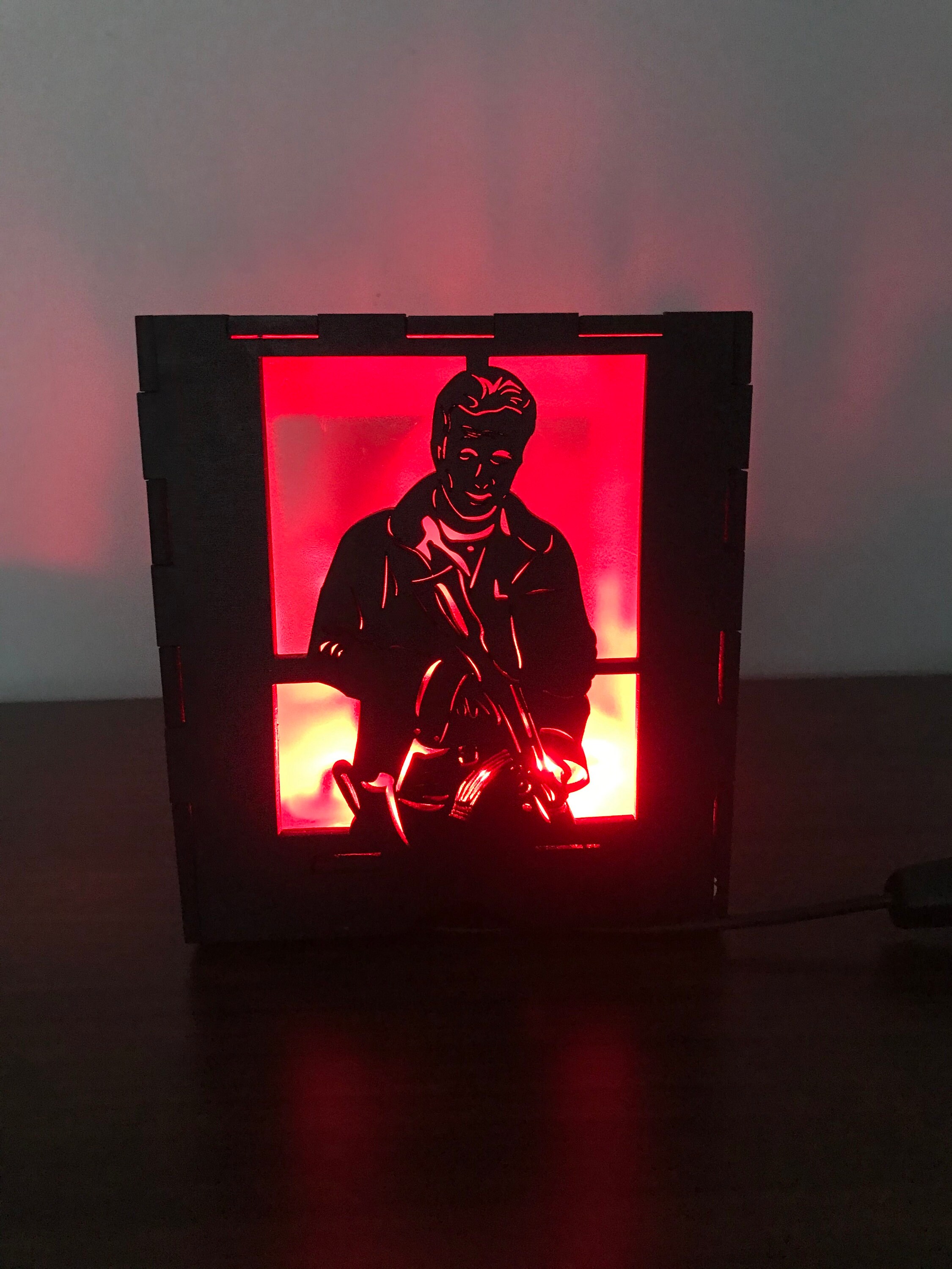 Wooden Lamp Walking Dead Home Decor Room Decor Table Lamp - Etsy