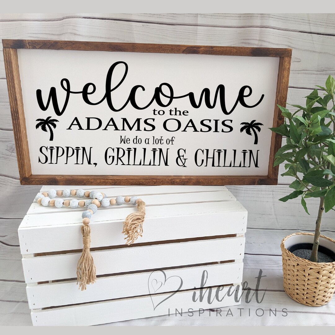 Personalized Backyard Sign, Personalized Family Name Sign, Personalized ...