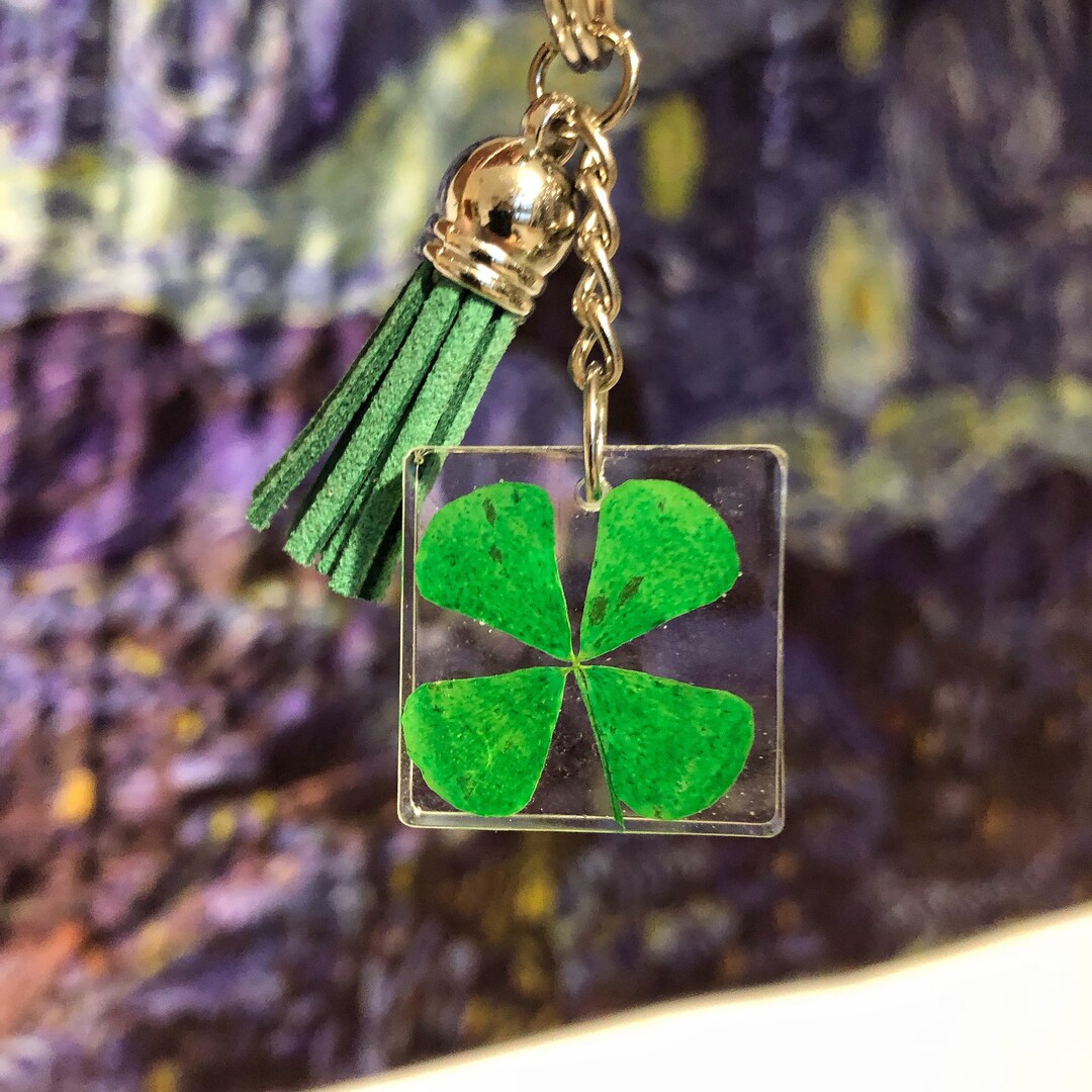 Four-leaf Clover Keychain - Etsy