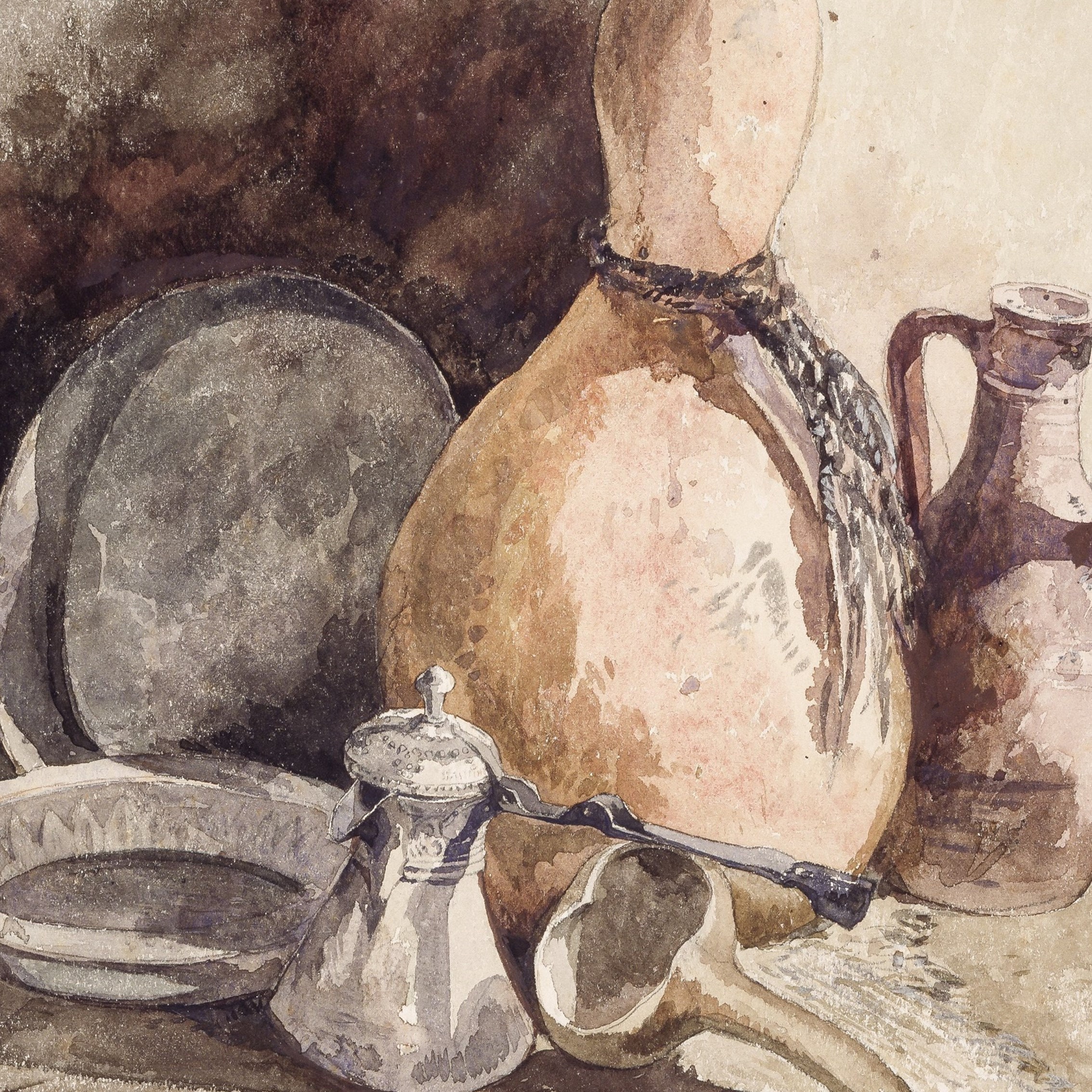 Neutral Still Life Print Printable Vintage Watercolor Art - Etsy