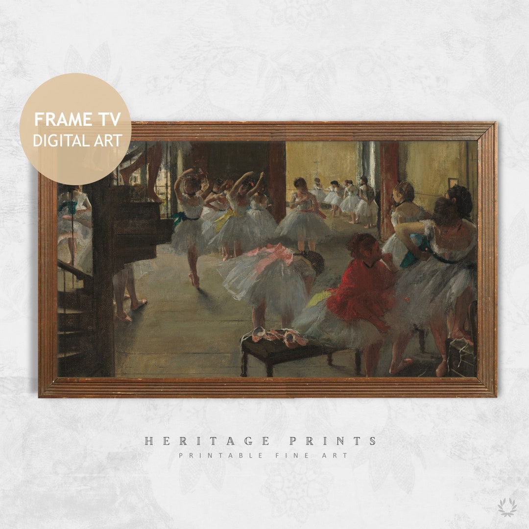 Samsung Frame TV Art, Edgar Degas Ballet Girls Portrait Vintage Oil ...