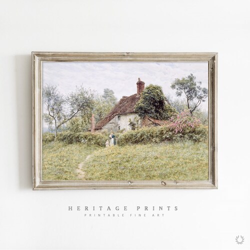 Cottage Wall Art Print Barn Decor Rustic Farmhouse - Etsy