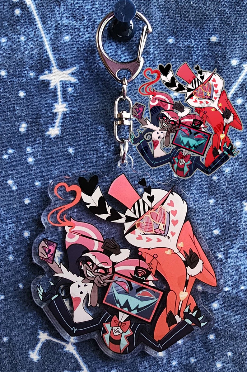 Hazbin Hotel Keychains - Etsy