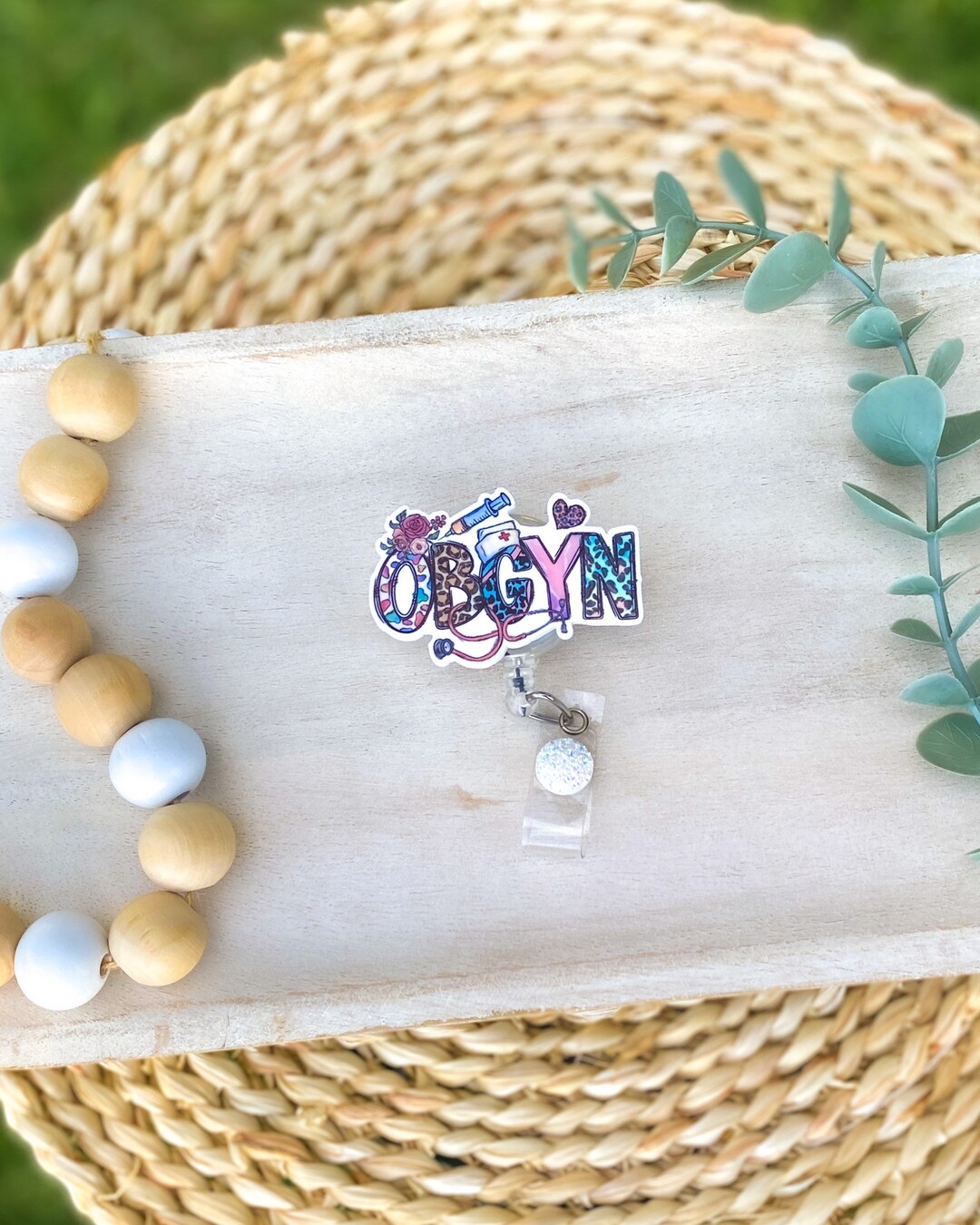 OBGYN Badge Reel, Obstetrics Badge Reel, Retractable ID Holder, Nurse ...