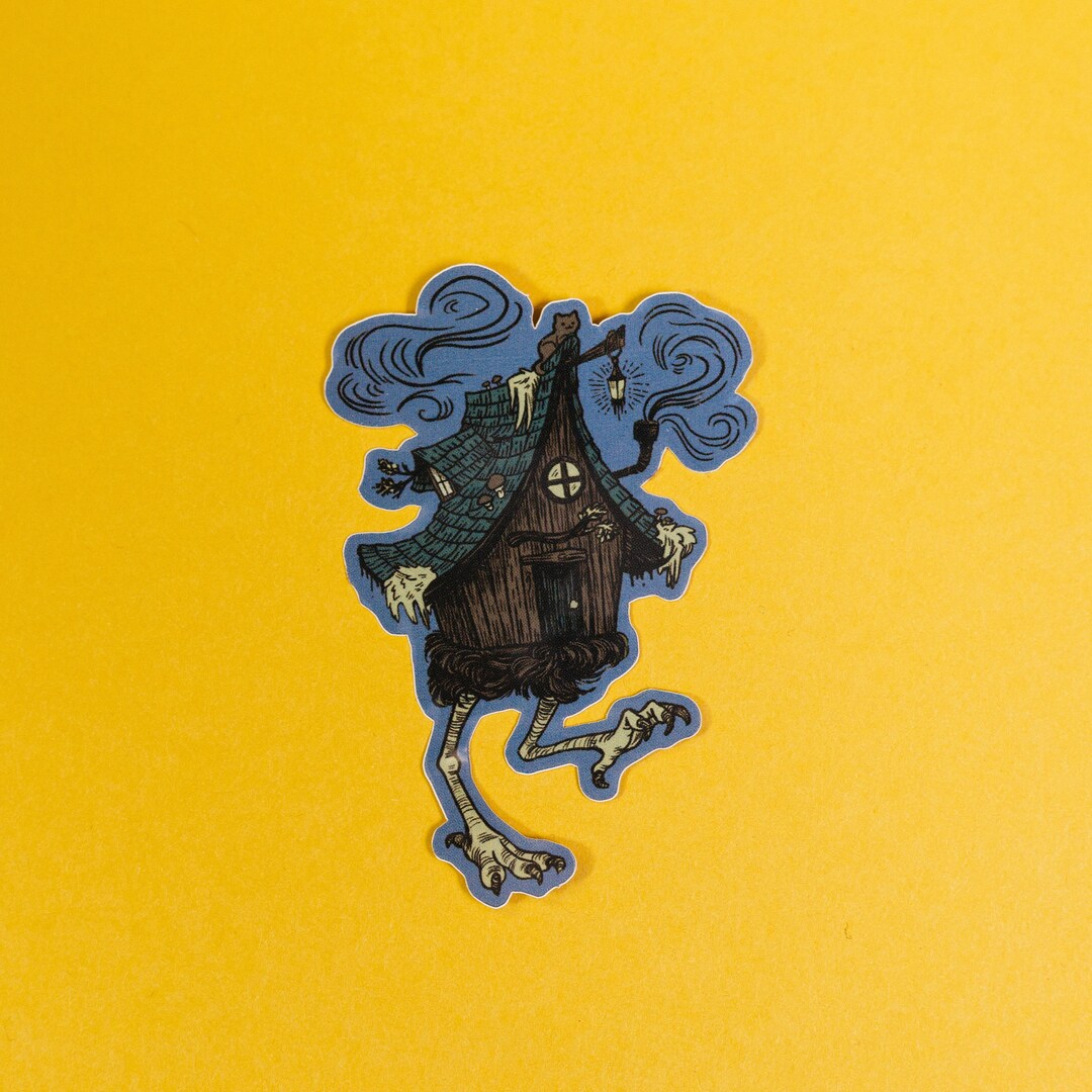 Baba Yaga's House Waterproof Sticker - Etsy