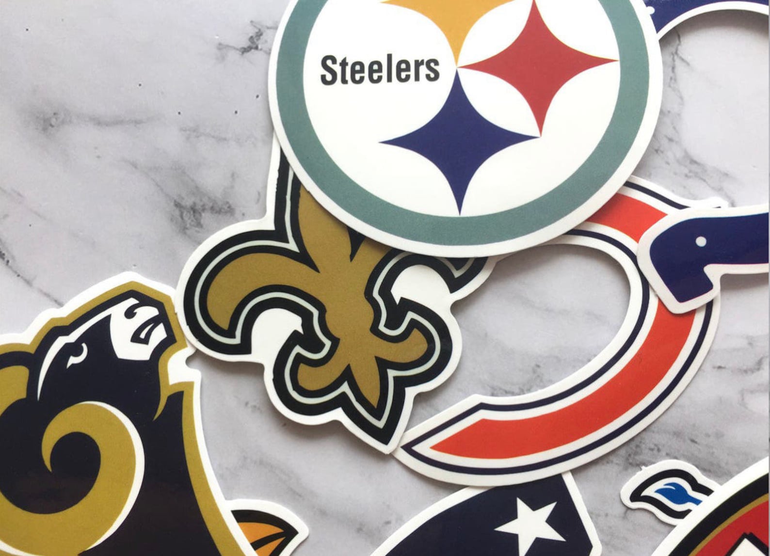 NFL Team Logo Vinyl Stickers | Etsy