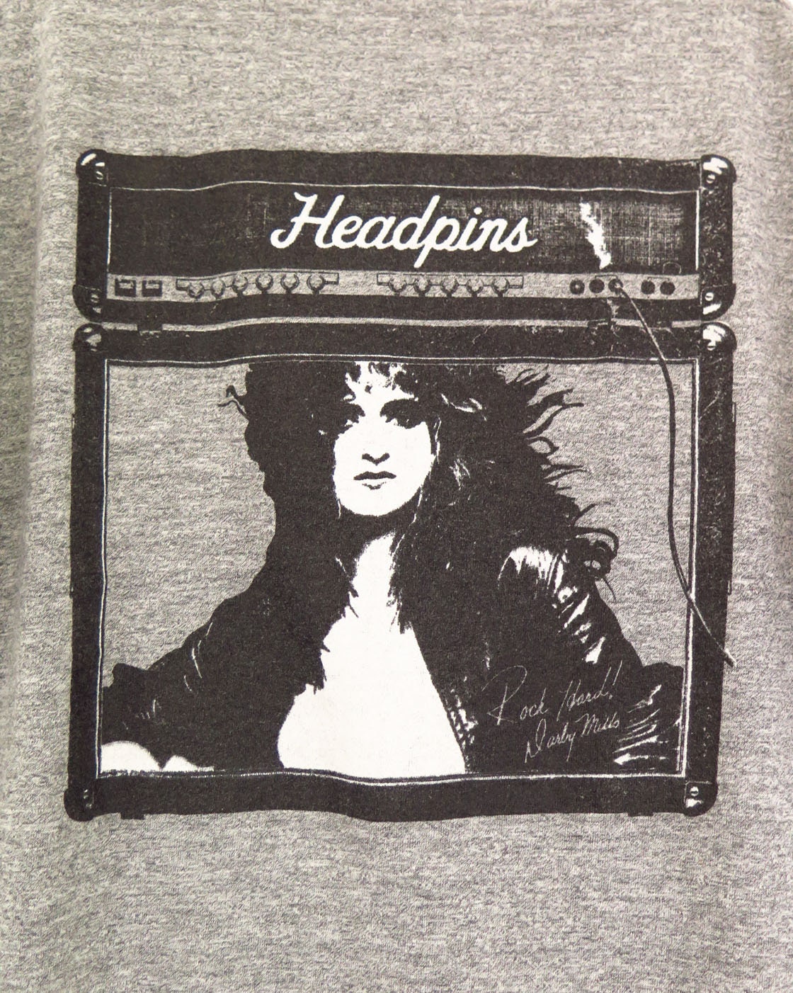 RARE Vintage 1983 Headpins Tour Grey Black Single Stitch Band T-shirt ...