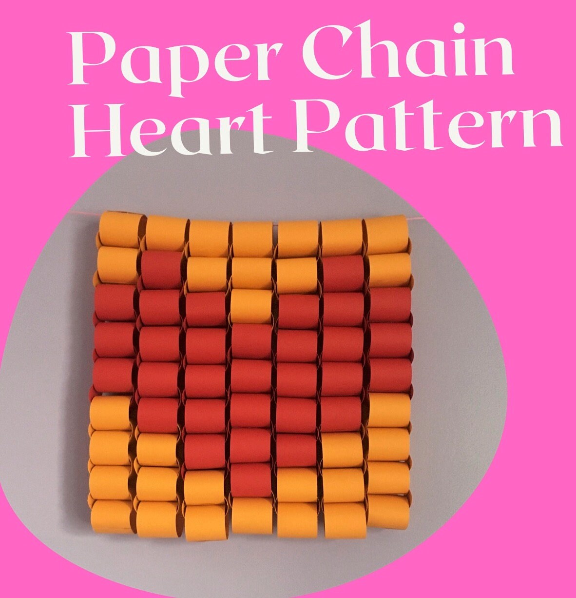 Heart Paper Chain Wall Hanging - Etsy