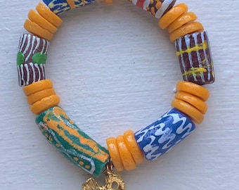 Krobo Beads Bracelet From Ghana - Etsy