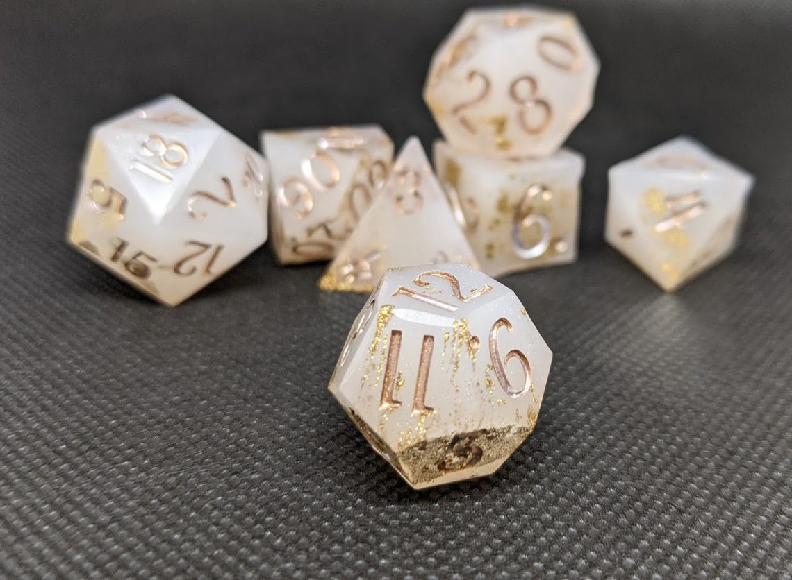 Channel Divinity 7 piece D&D Dice Set | Etsy