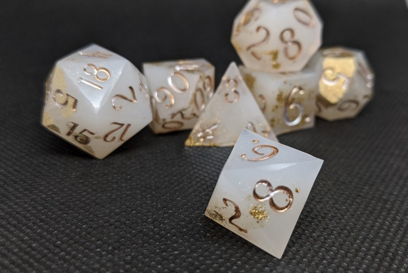 Channel Divinity 7 piece D&D Dice Set | Etsy