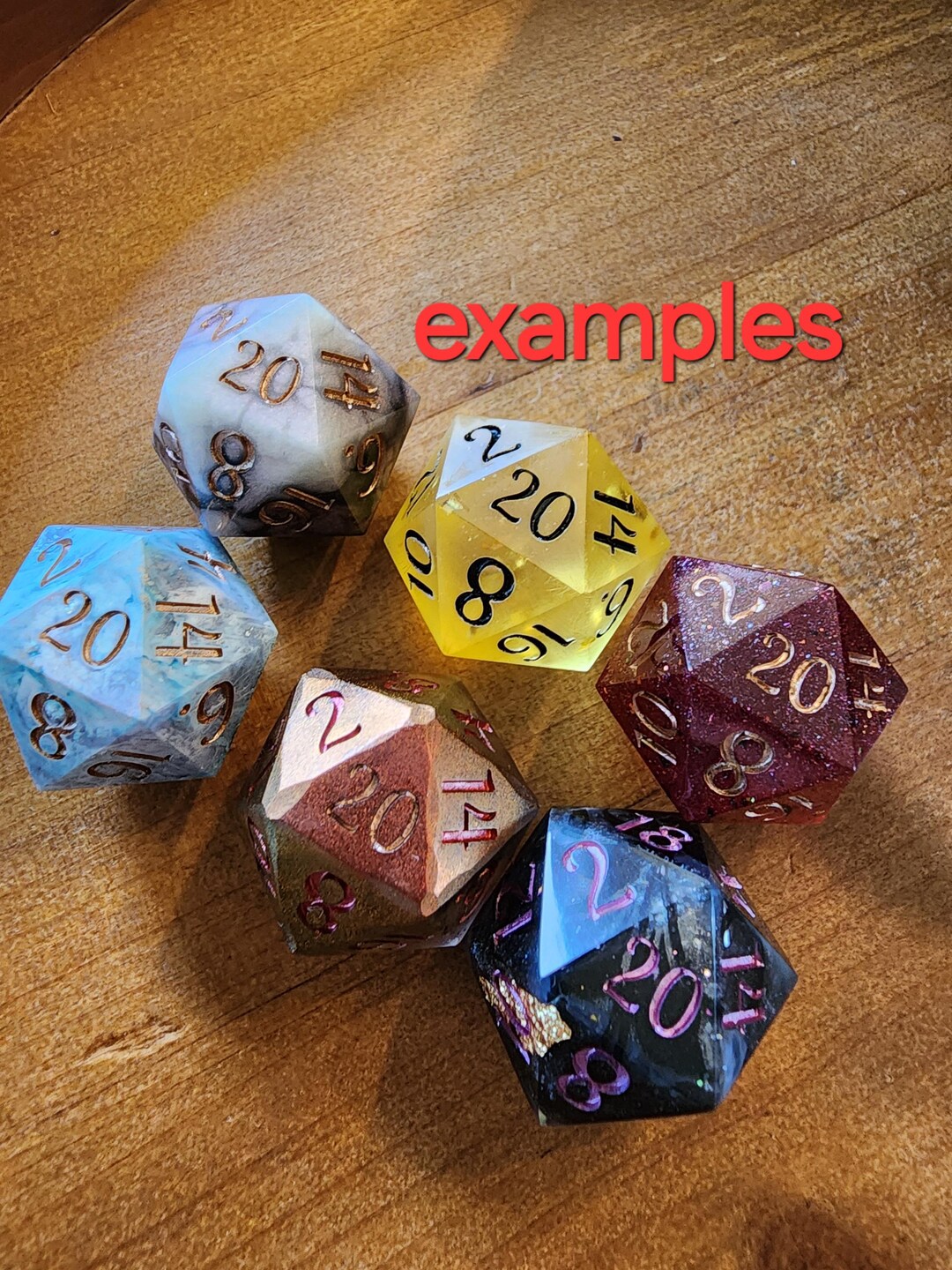 Custom Full Dice Set Commission Slot - BASIC Tier - Etsy