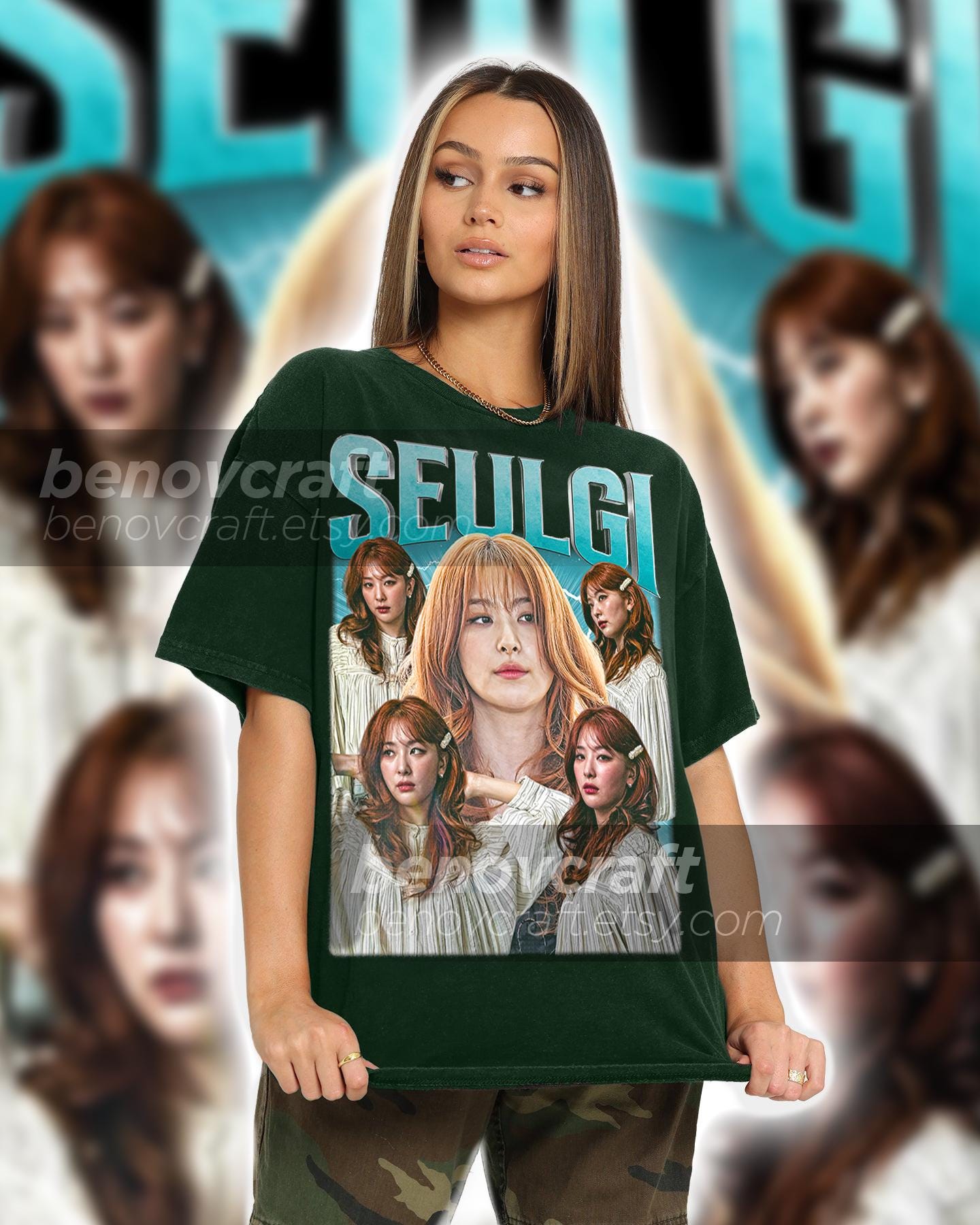 Red Velvet Seulgi Retro 90s Bootleg T-shirt, Red Velvet Shirt, KPOP T ...