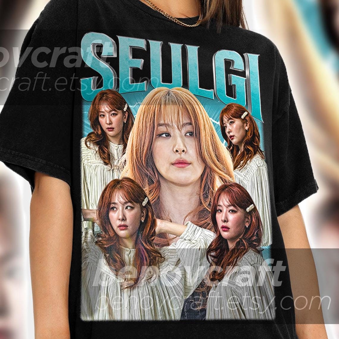 Red Velvet Seulgi Retro 90s Bootleg T-shirt, Red Velvet Shirt, KPOP T ...