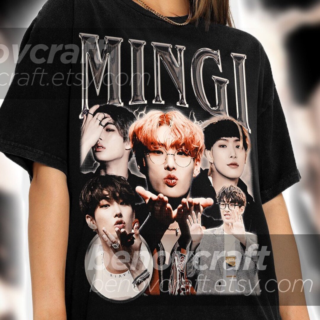 Mingi Kpop T-shirt: Retro 90s Bootleg Style - Etsy