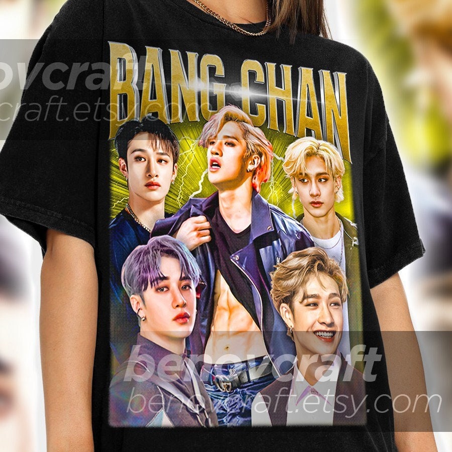 Stray Kids Bang Chan Retro 90s Vintage Bootleg T-shirt, Bang Chan SKZ ...