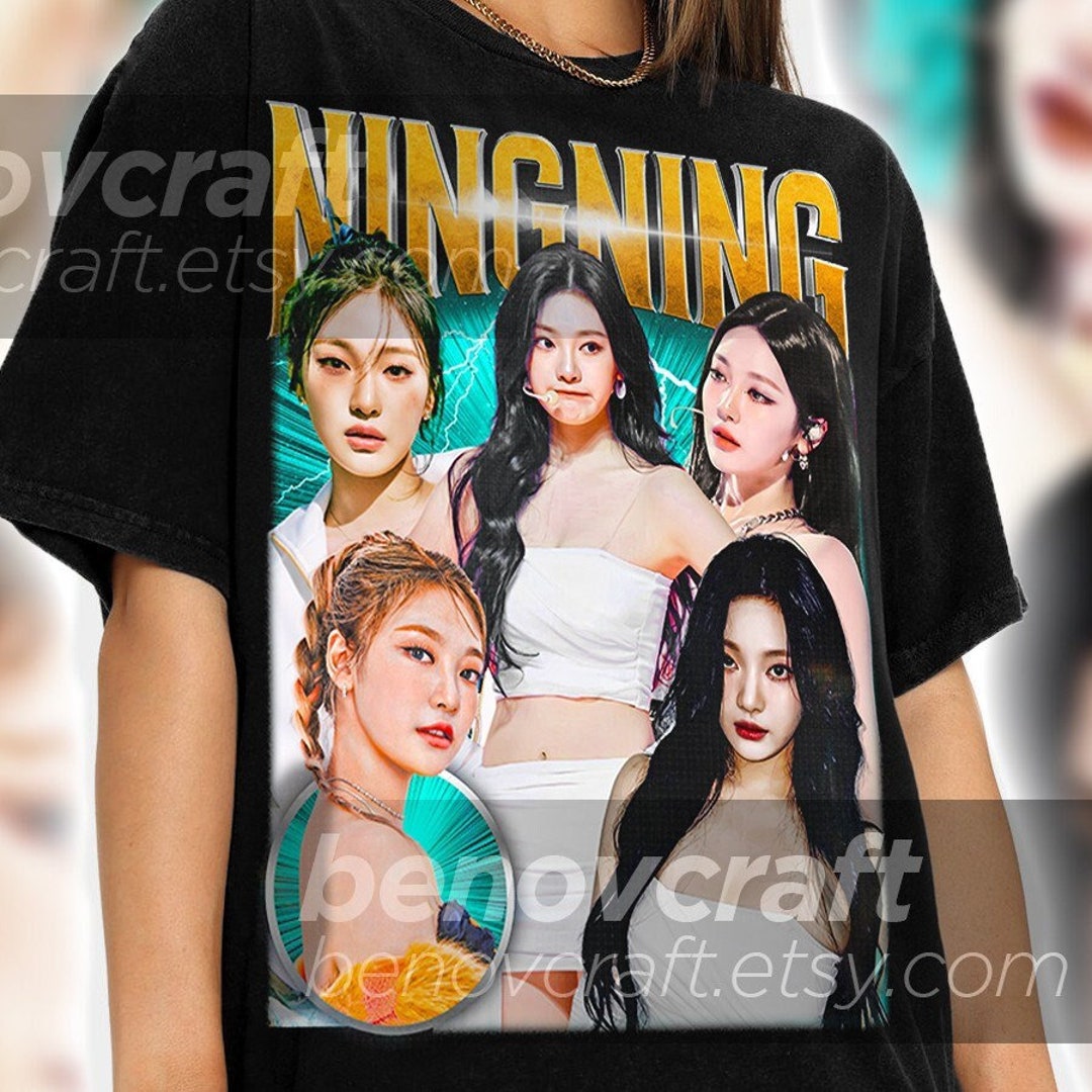 AESPA Ningning Retro 90s Vintage Bootleg T-shirt, Aespa Shirt, KPOP T ...