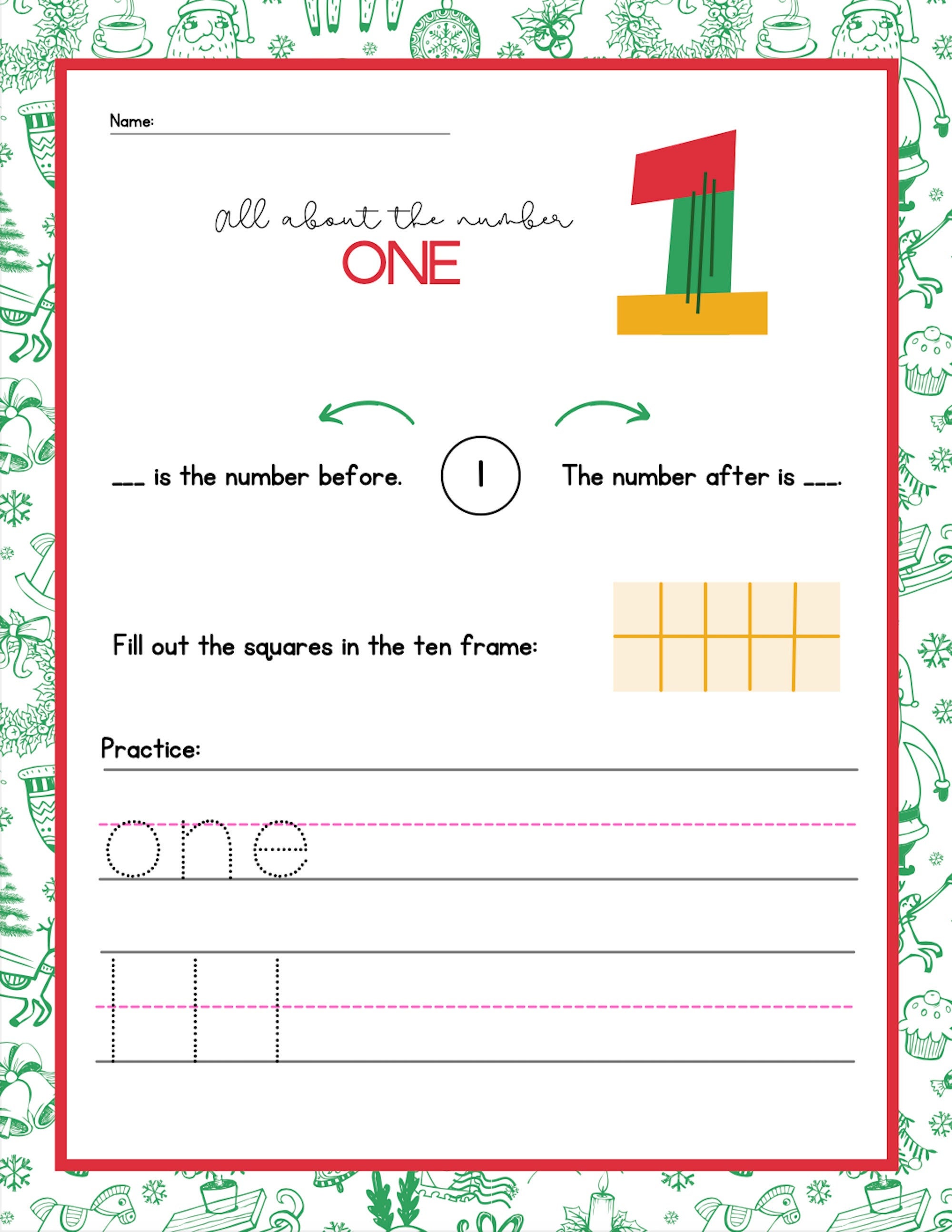 Learning Numbers 1 10 for Pre-k Through Kindergarten 81 Pages Printable ...