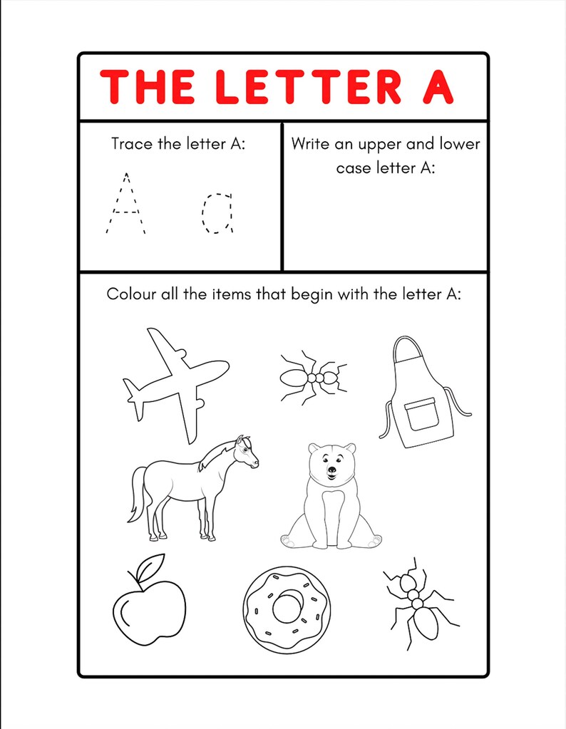 Abc's for Pre-k Through Kindergarten - 132 Pages - Printable Pdf - Etsy