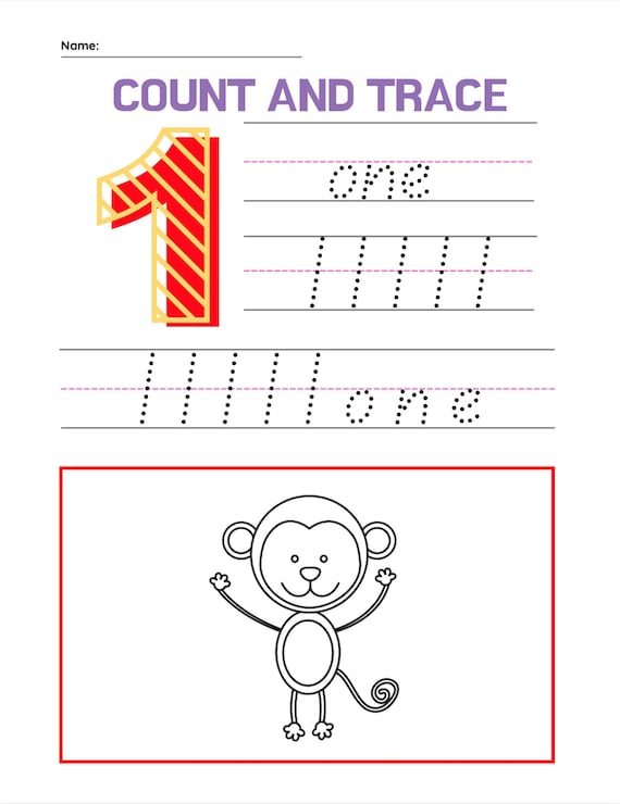 Learning Numbers 1 10 for Pre-k Through Kindergarten 72 | Etsy