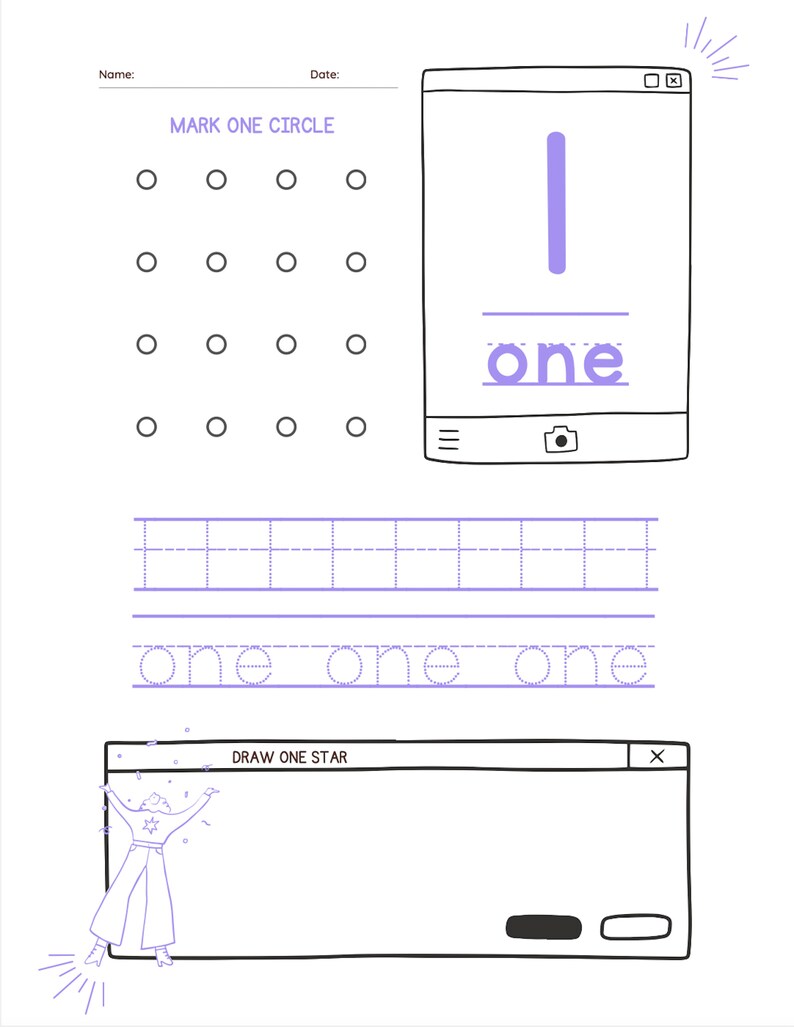 Learning Numbers 1 - 10 for Pre-k Through Kindergarten - 72 Pages ...