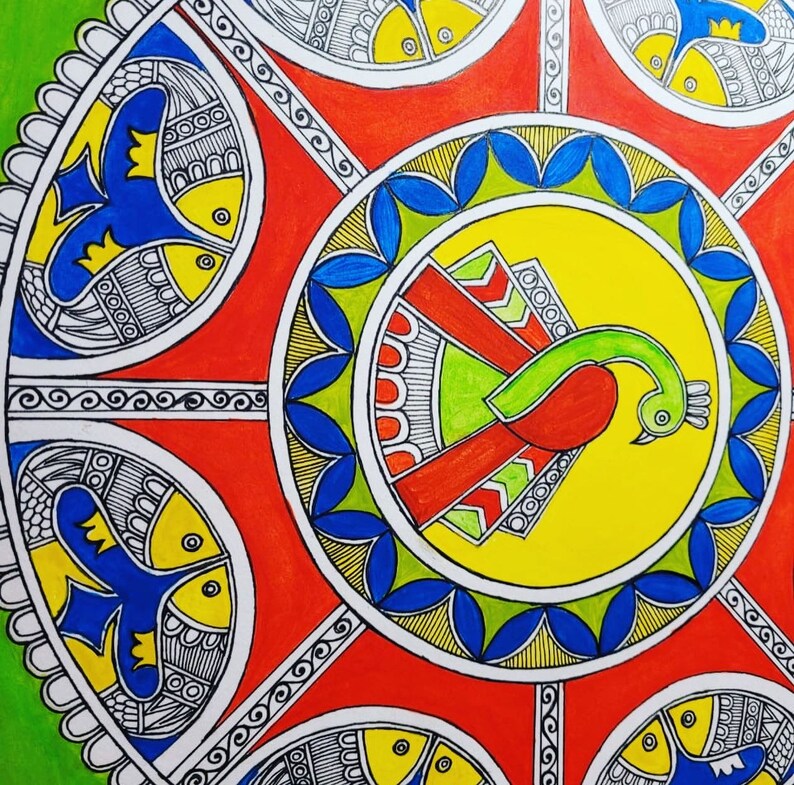 Buy Madhubani Paintings, Painting, Folk Art, Indian Art, Mithila ...