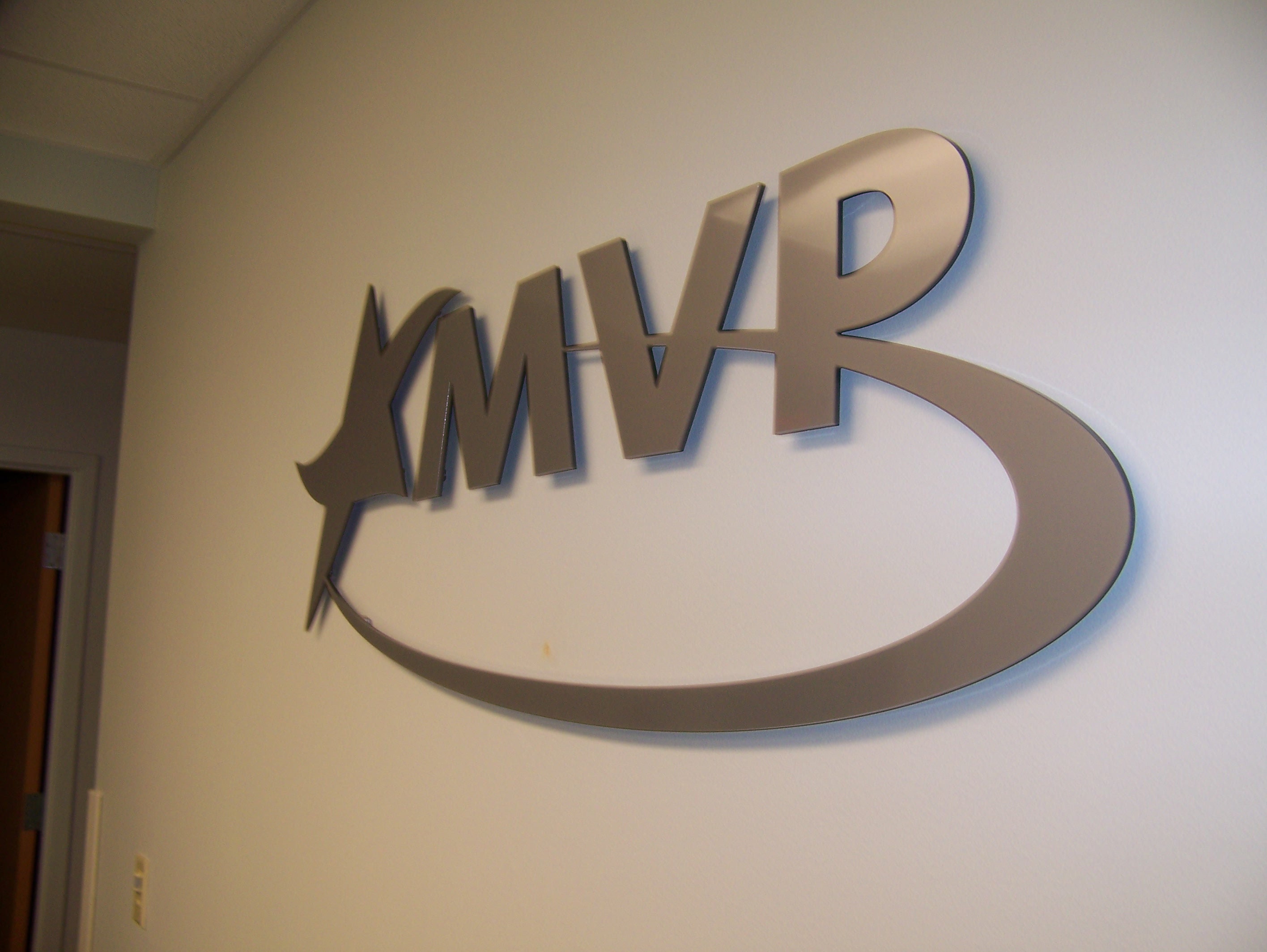 3D Logo Brushed Aluminum Wall Graphics - Etsy