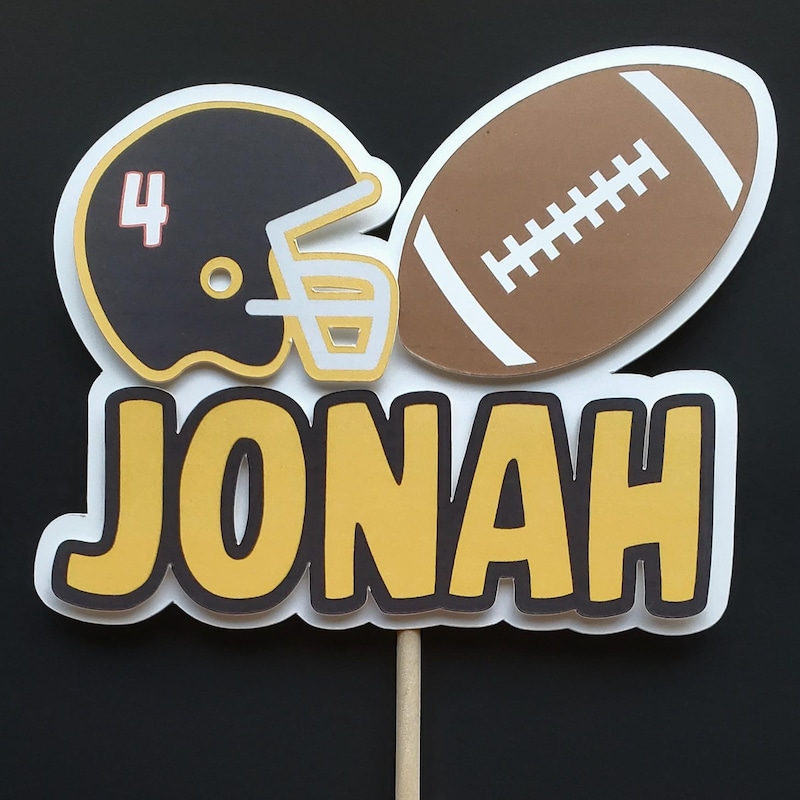 Football Team Cake Toppers - Etsy