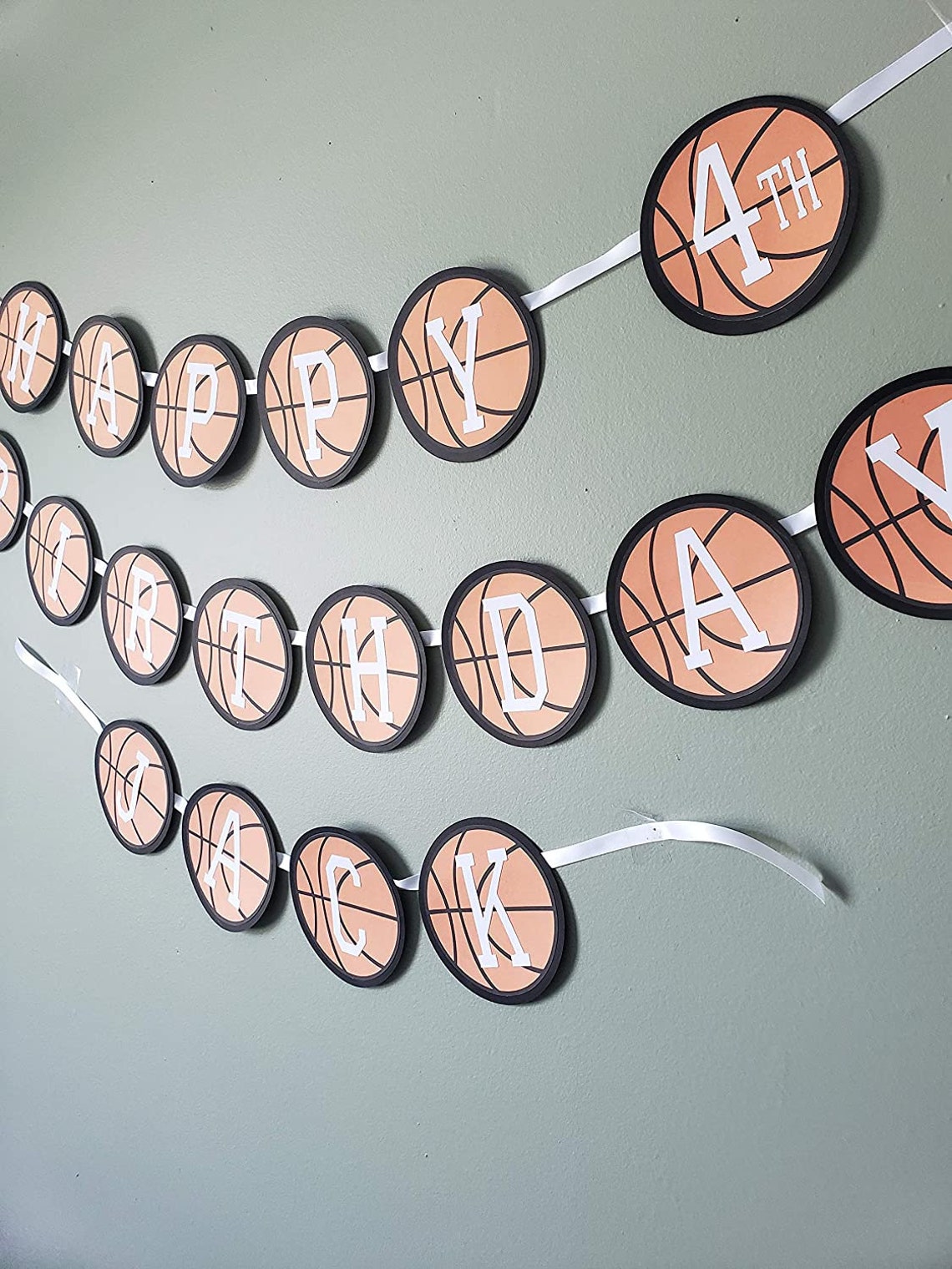 Basketball Birthday Banner Customizable - Etsy