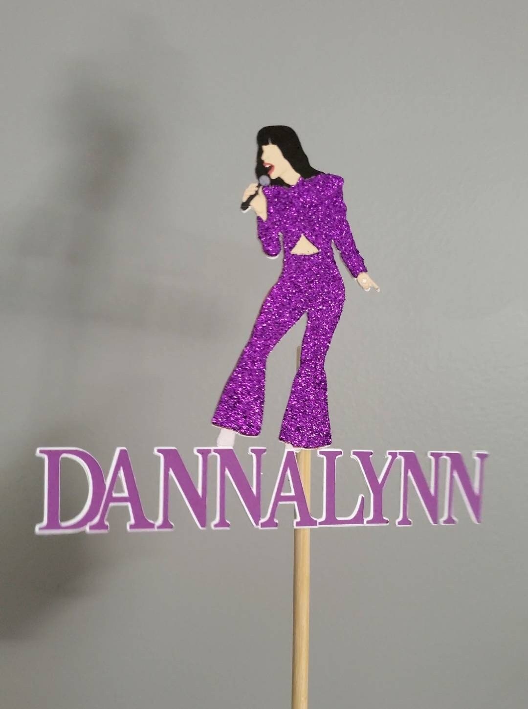Selena Themed Cake Topper With Just Name or Name and Age - Etsy