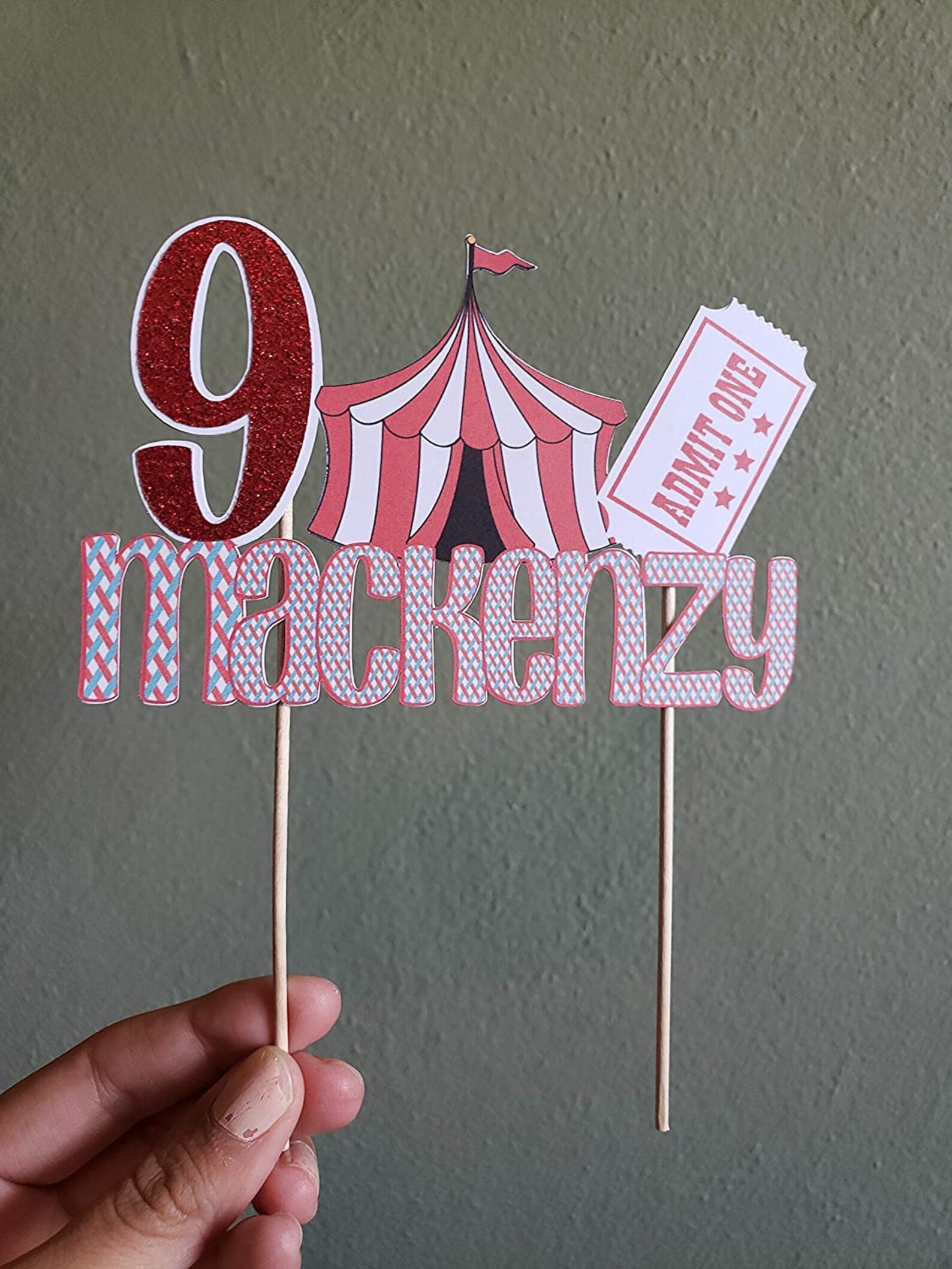 Carnival Themed Birthday Cake Topper | Etsy