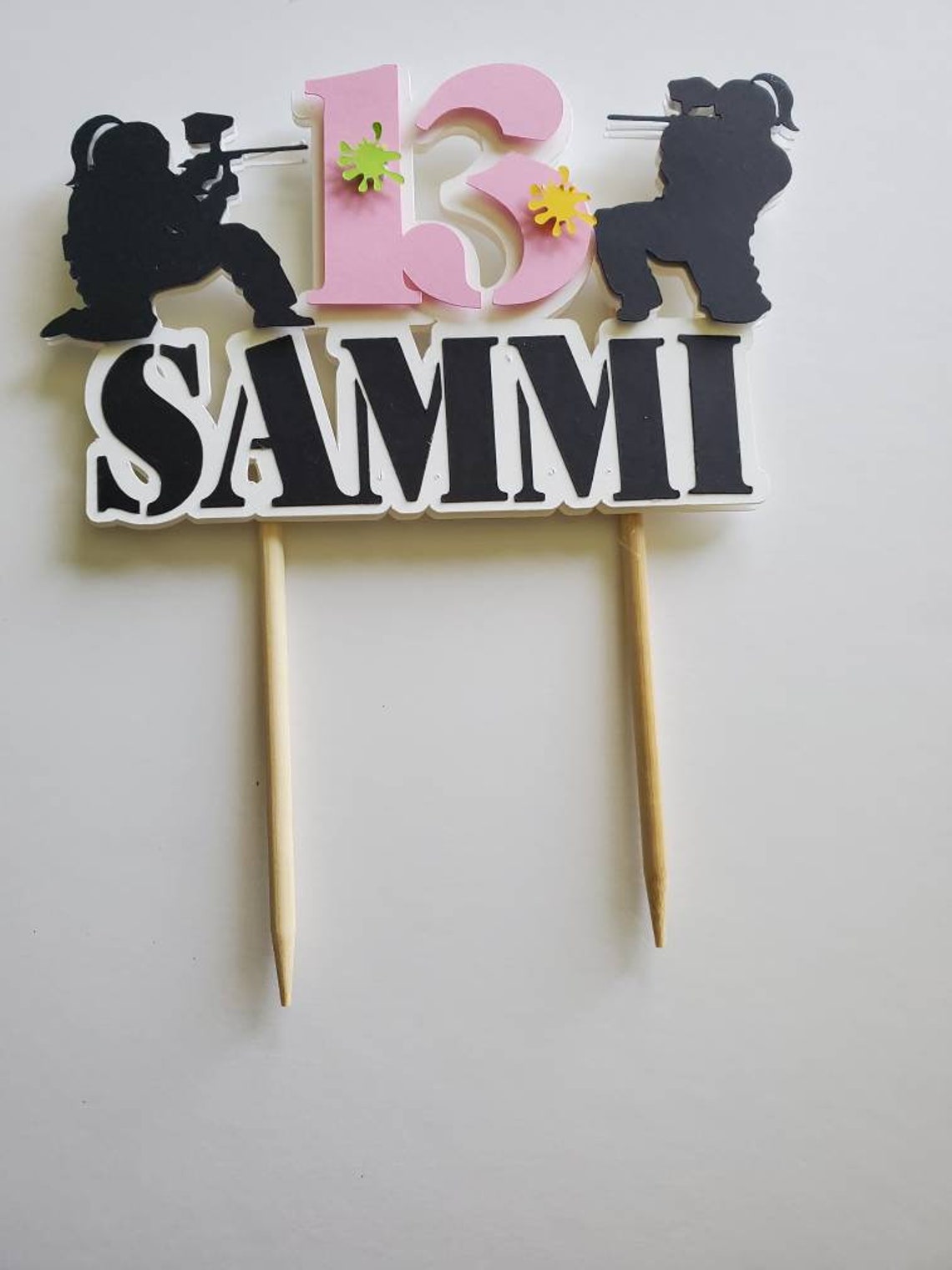 Paintball 3D Birthday Cake Topper Customizable Paintball - Etsy