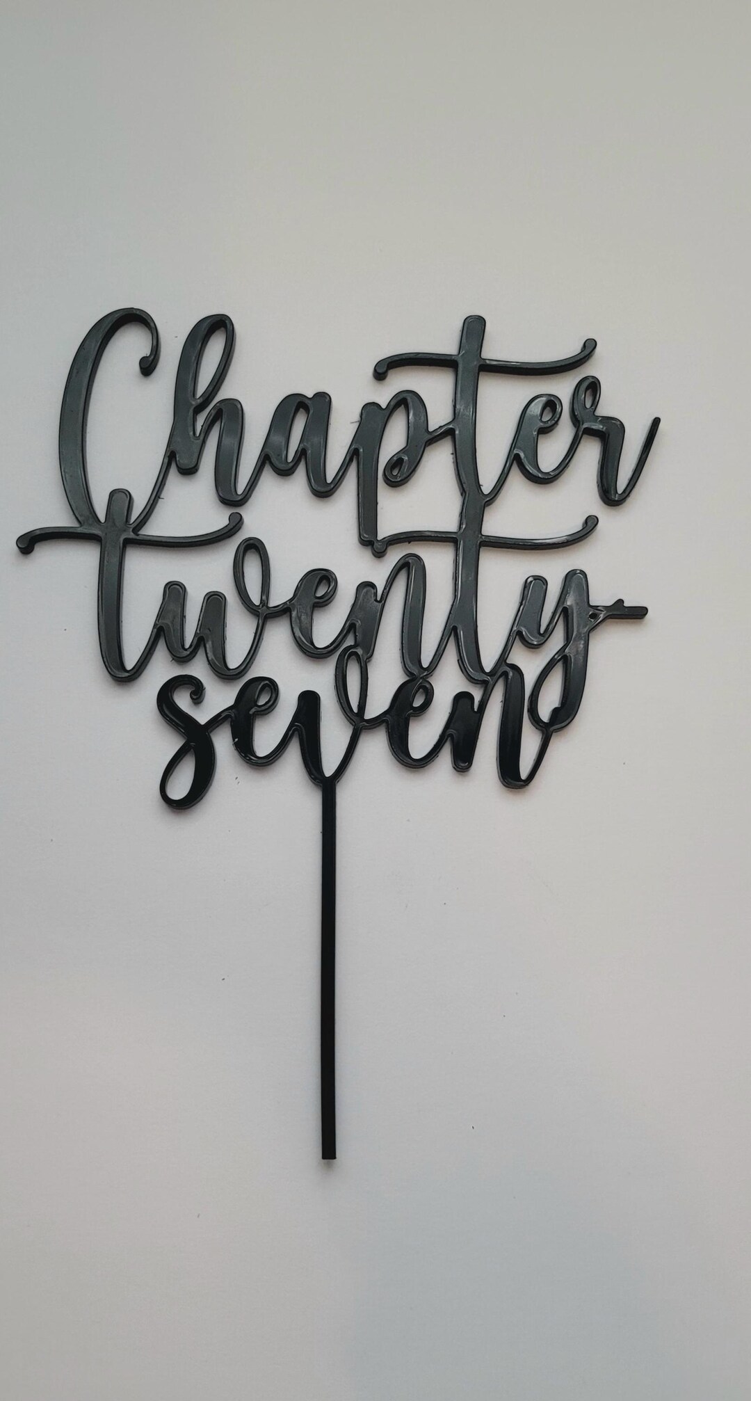 Acrylic Birthday Cake Topper. New Chapter Birthday Cake Topper - Etsy