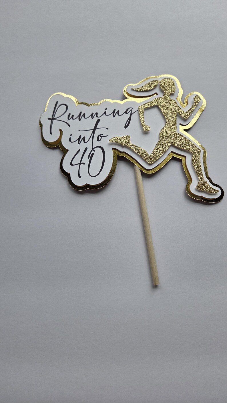 Running Into Birthday Cake Topper. Running Themed Cake Topper. Custom ...