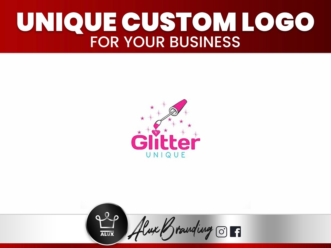 GLITTER LOGO Design, Custom Glitter Logo Design Service. I Will ...