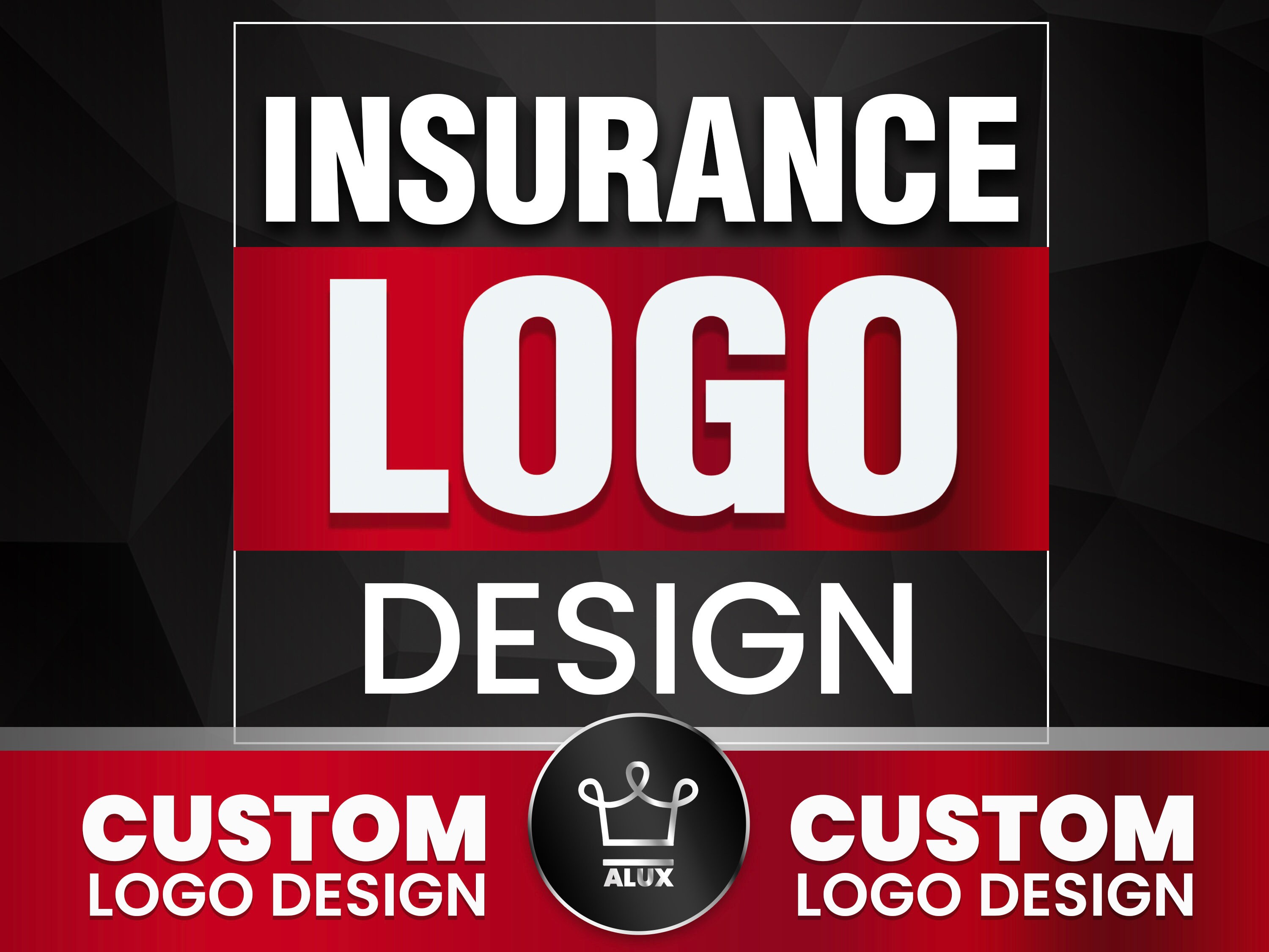 INSURANCE LOGO Design Custom Minimal Shield Creative - Etsy