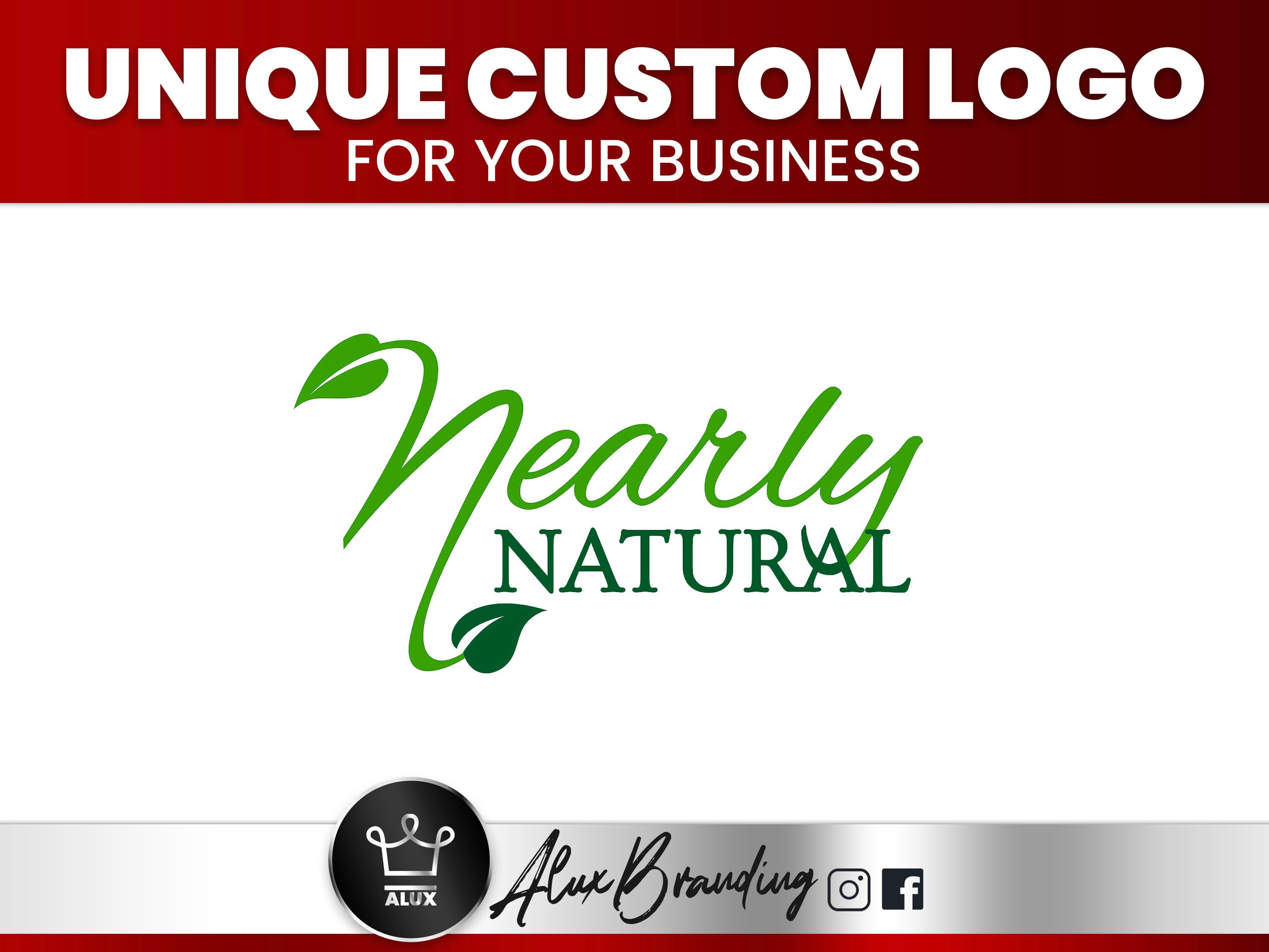 NATURAL LOGO Design Custom Natural Logo Design Service. I - Etsy