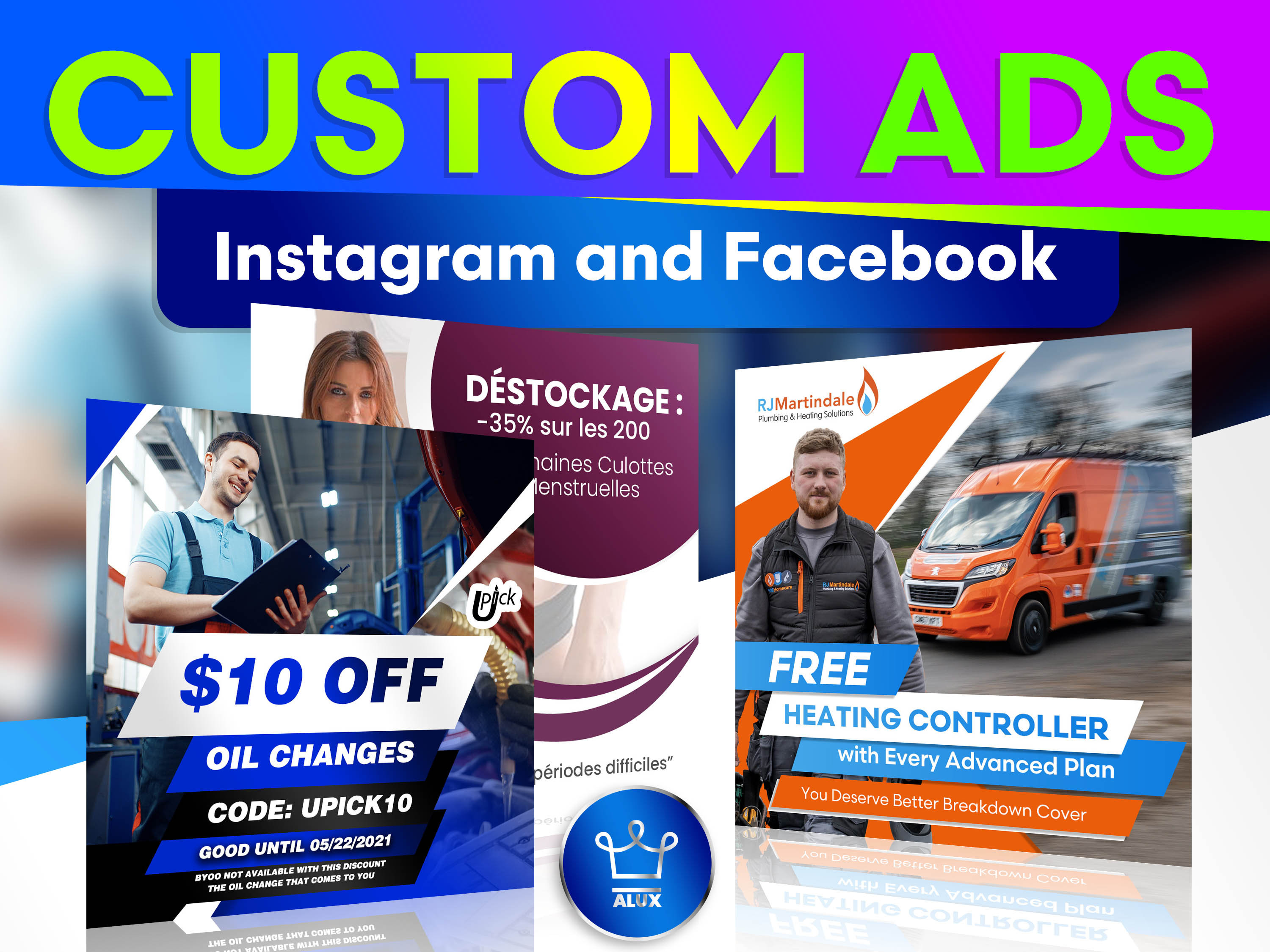 Custom FACEBOOK INSTAGRAM Ads Design. Custom Social Media | Etsy