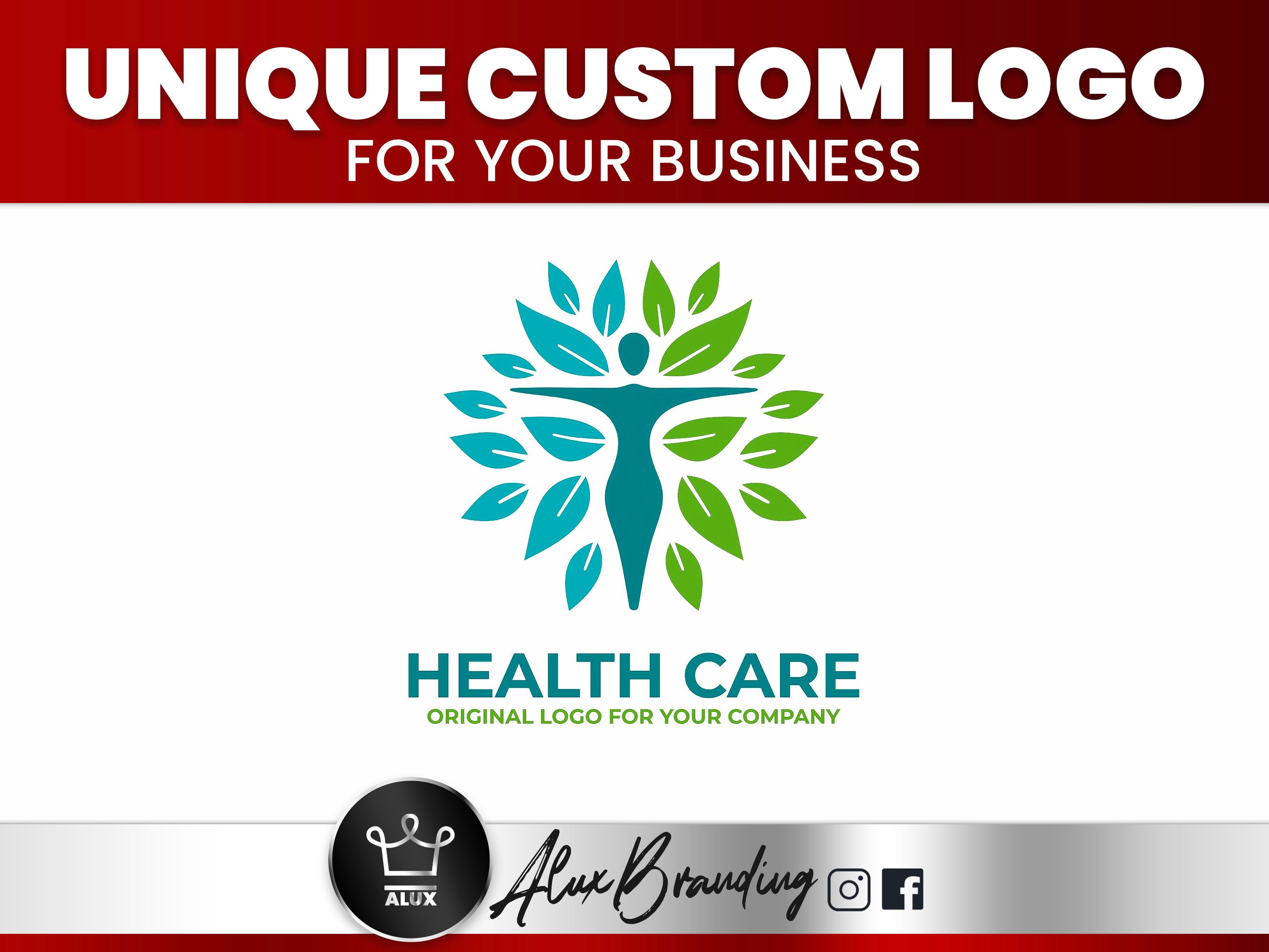 HEALTH MEDICAL LOGO Design Custom Health Wellness Logo Design | Etsy