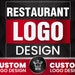 RESTAURANT LOGO Design, Custom Modern Food Restaurant Logo Design ...