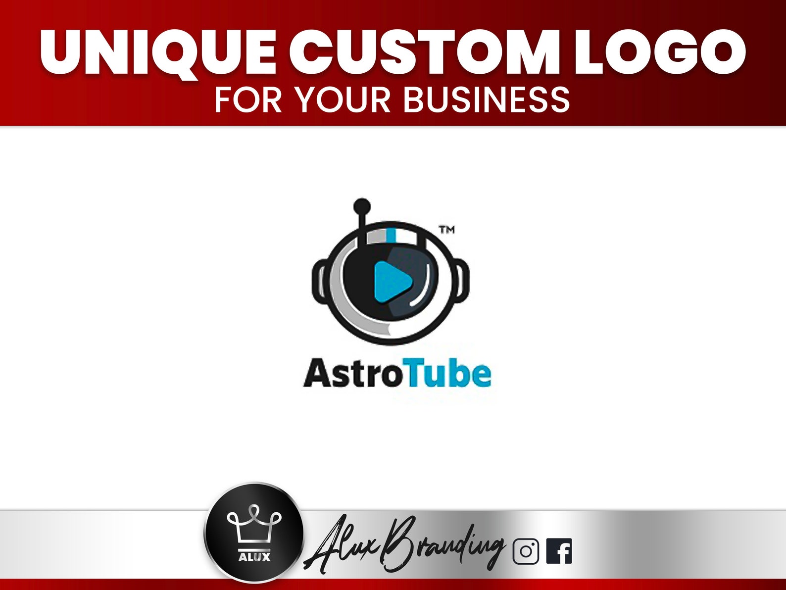 YOUTUBE LOGO Design Custom Youtube Logo Design Service. I - Etsy