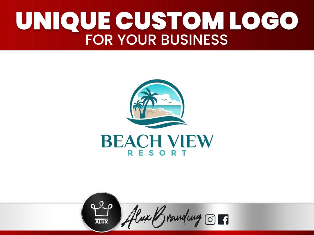 RESORT LOGO Design, Custom Resort Logo Design Service. I Will Creating ...