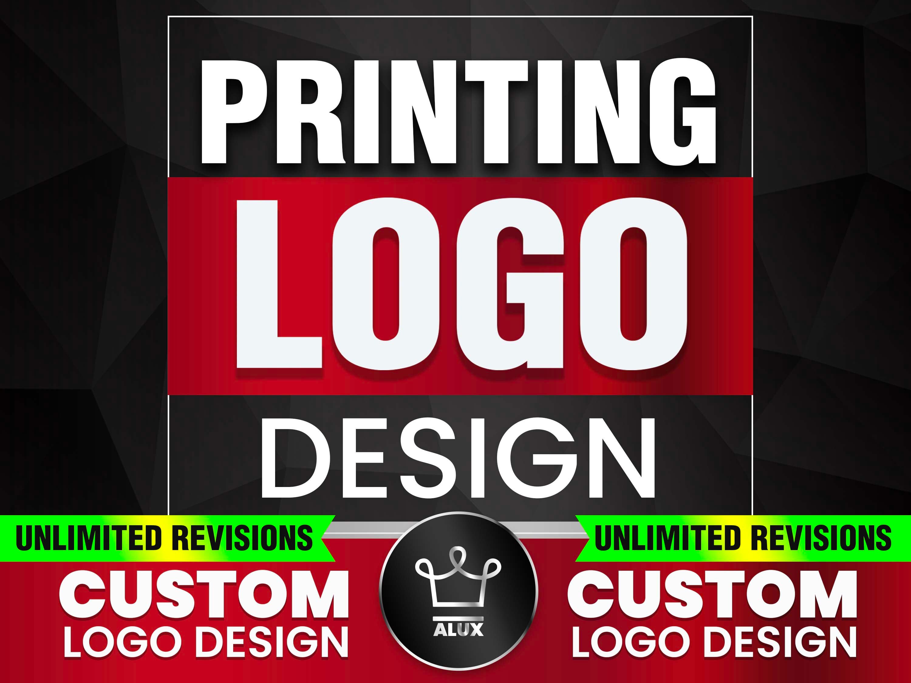 PRINTING LOGO Design Custom Printing Logo Design Service. I | Etsy