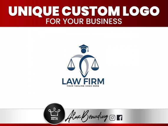 LAW FIRM LOGO Design Custom Law Firm Logo Design Service. I | Etsy