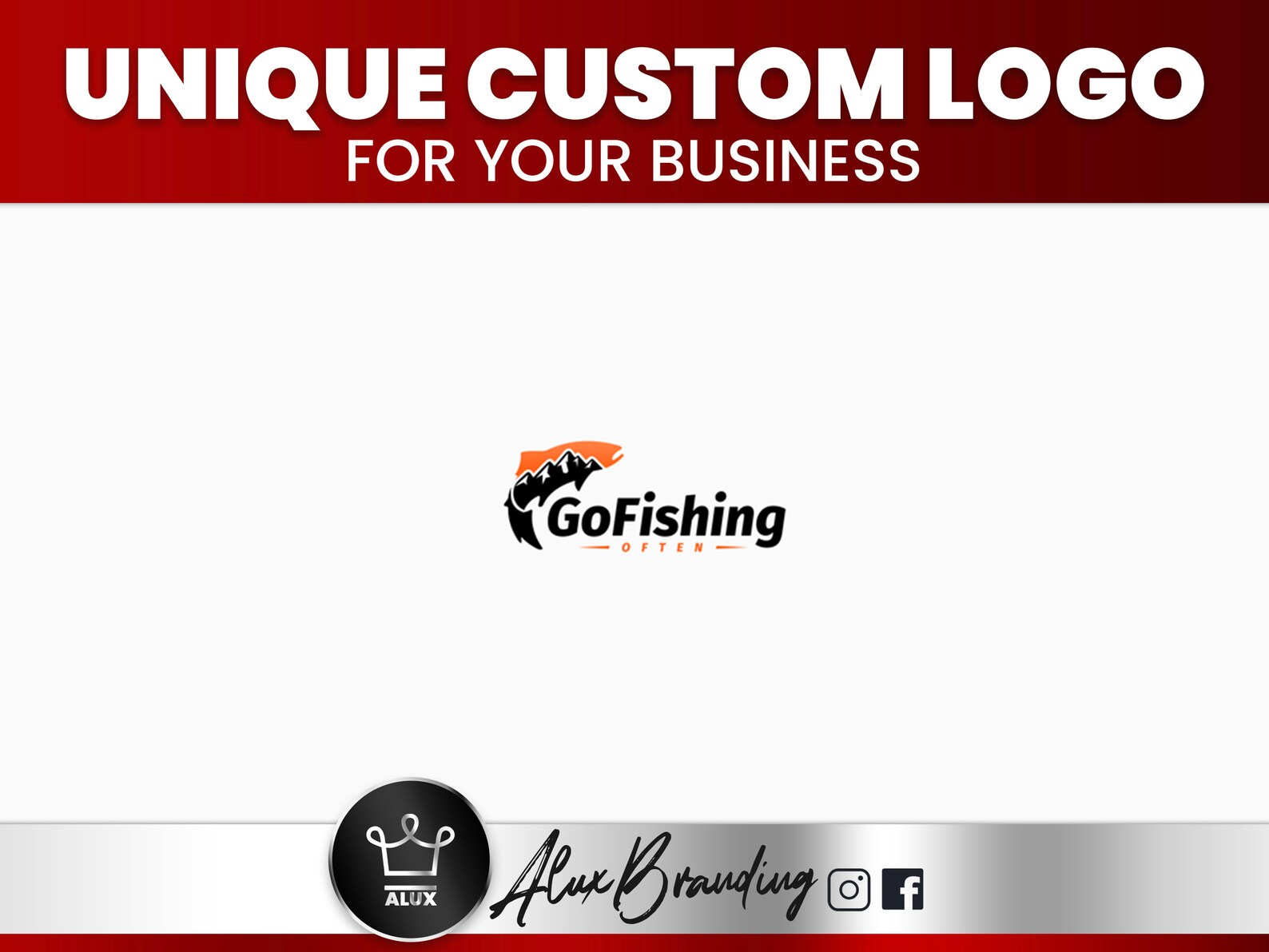 FISHING LOGO Design Custom Fishing Logo Design Service. I - Etsy