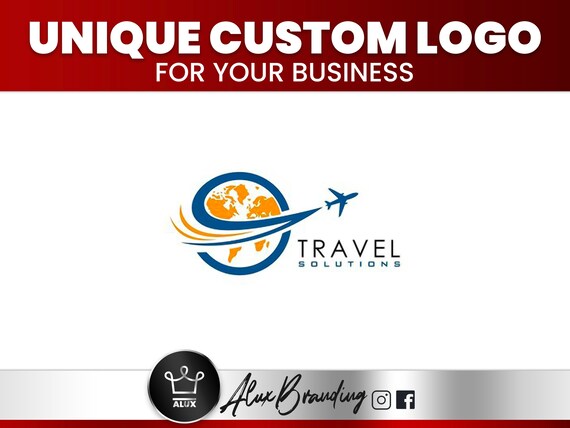 TRAVEL LOGO Design Custom Travel Luxury Modern Logo Design | Etsy