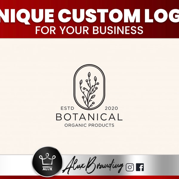 Botanical Logo Design - Etsy