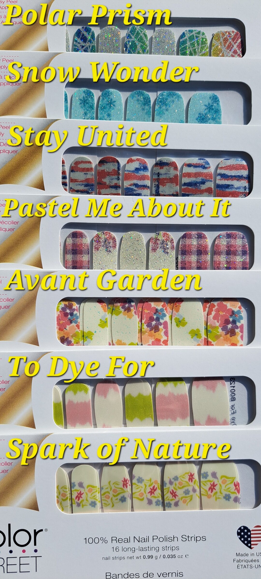 Color Street Nail Polish Strips - Etsy