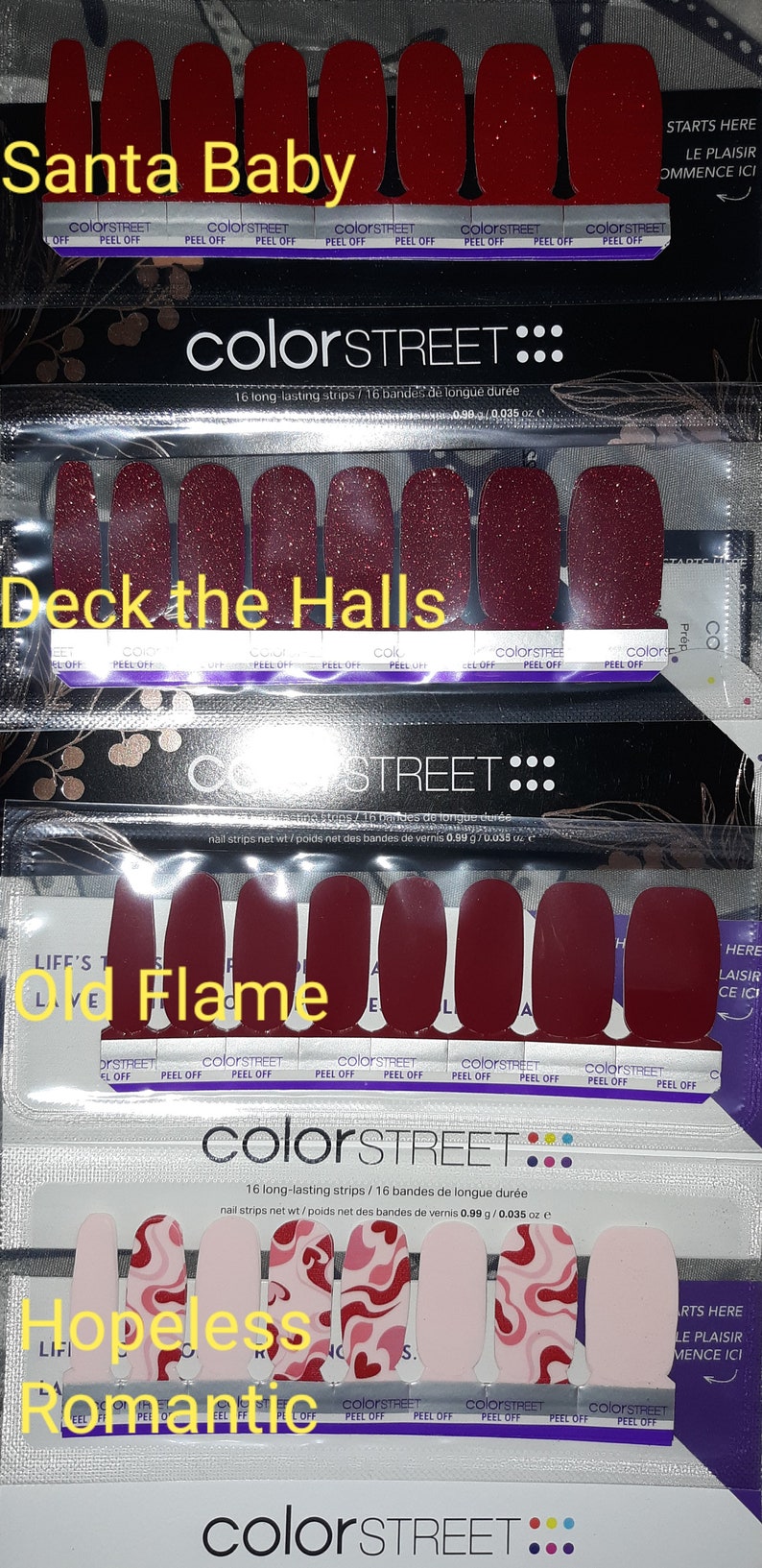 Color Street Nail Polish Strips - Etsy